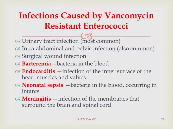 PPT - VANCOMYCIN RESISTANT ENTEROCOCCI PowerPoint Presentation - ID:2059274