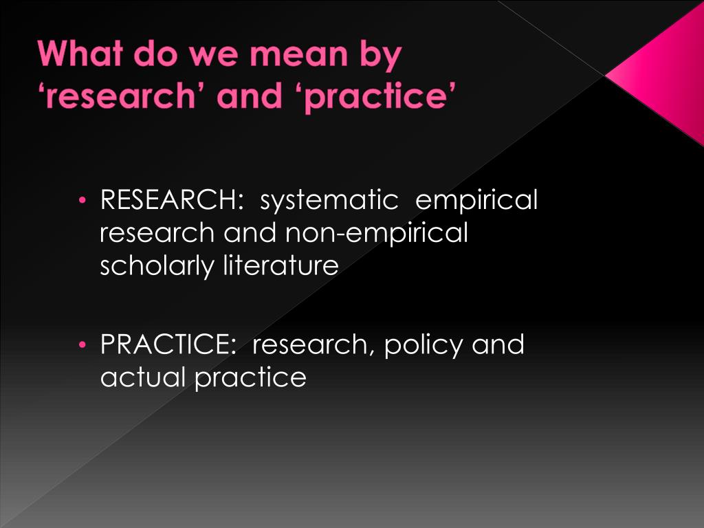 PPT - Some lessons for practice from the international VPL research and ...