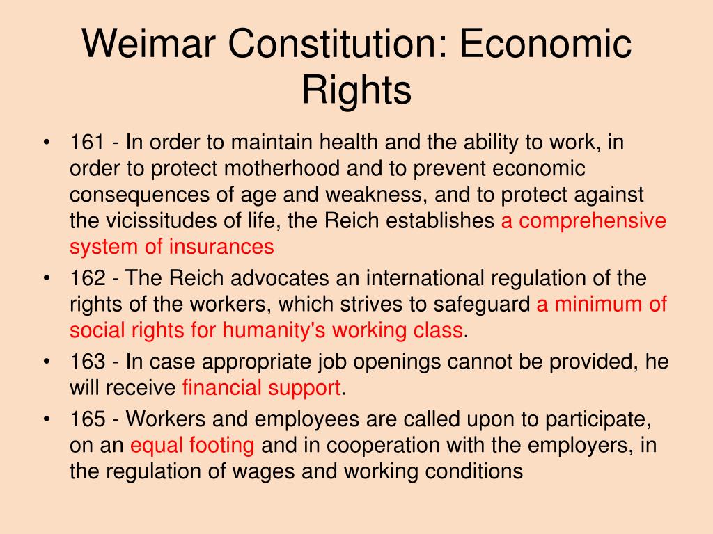 PPT - The Weimar Republic: The Constitution, Political Parties, and ...