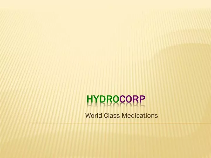 PPT - Hydro Corp PowerPoint Presentation, free download - ID:2059683
