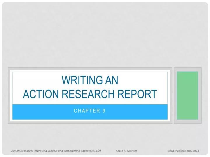 PPT - Writing an action research report PowerPoint Presentation, free ...
