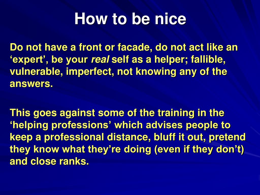 PPT - Person-Centred Practice A n expression of Non- medicalised Mental ...
