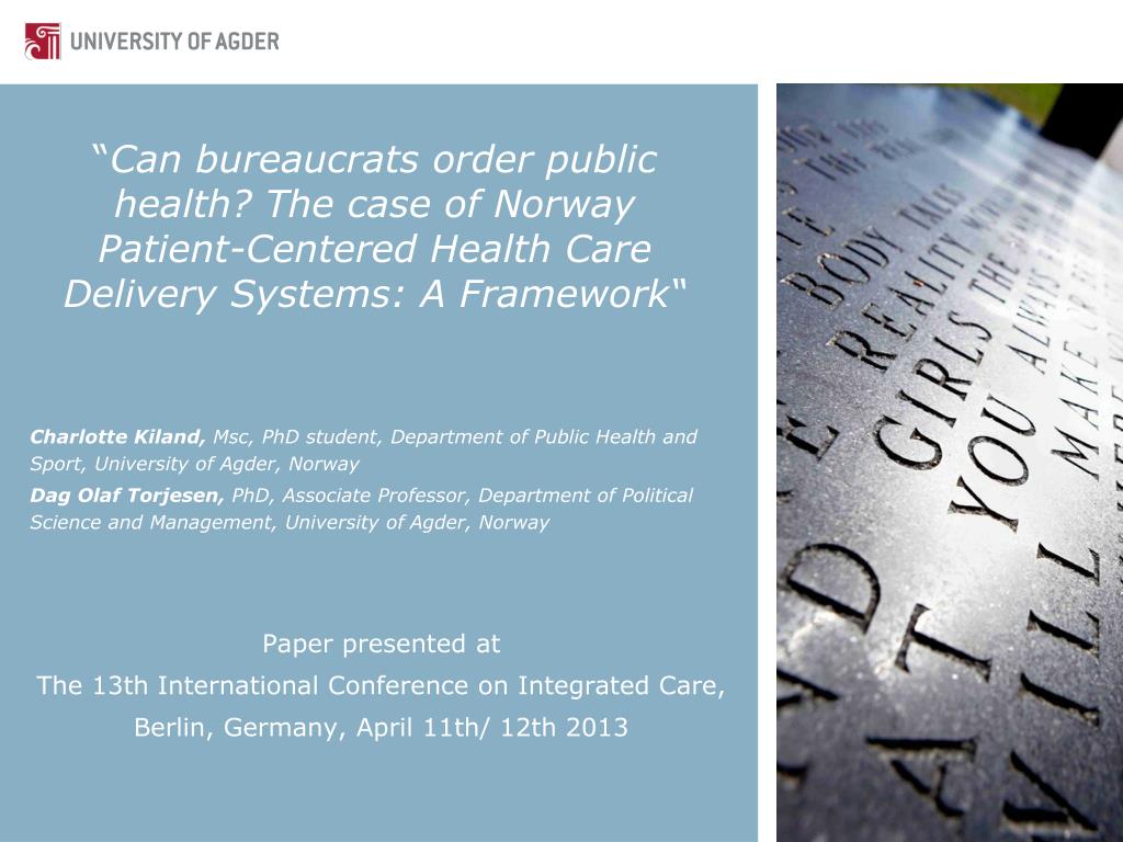 PPT - Karl Evang, Health director 1938 – 1972: Knowledge regime US ...