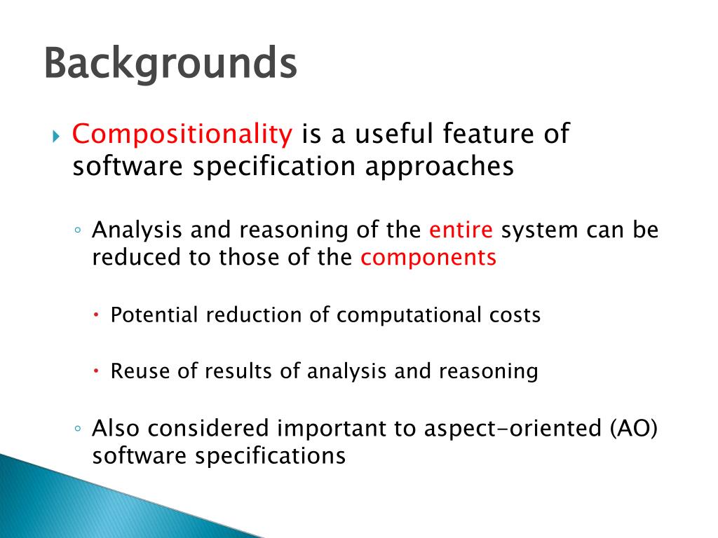 Ppt Rewriting Logic Model Of Compositional Abstraction Of Aspect Oriented Software Powerpoint