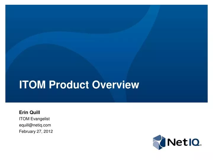 PPT - ITOM Product Overview PowerPoint Presentation, free download - ID ...