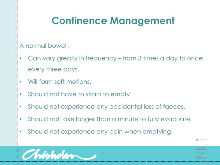 PPT - Continence Management PowerPoint Presentation - ID:2061051
