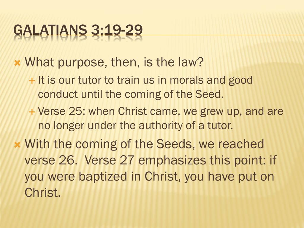 PPT - Galatians 3:19-29 Ephesians 3:1-8 PowerPoint Presentation, free ...
