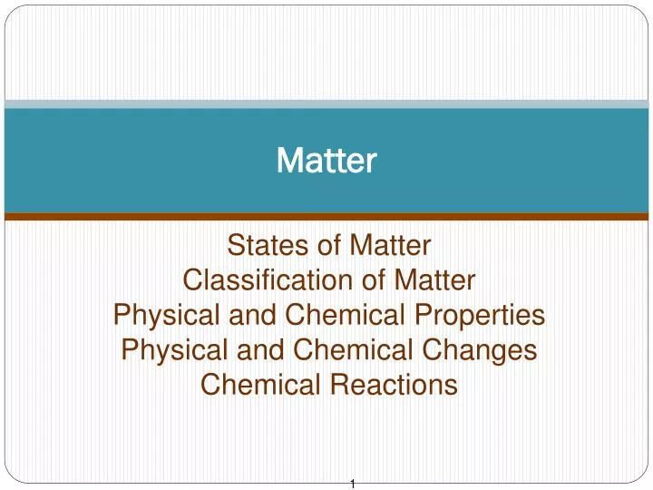 PPT - Matter PowerPoint Presentation, free download - ID:2061285