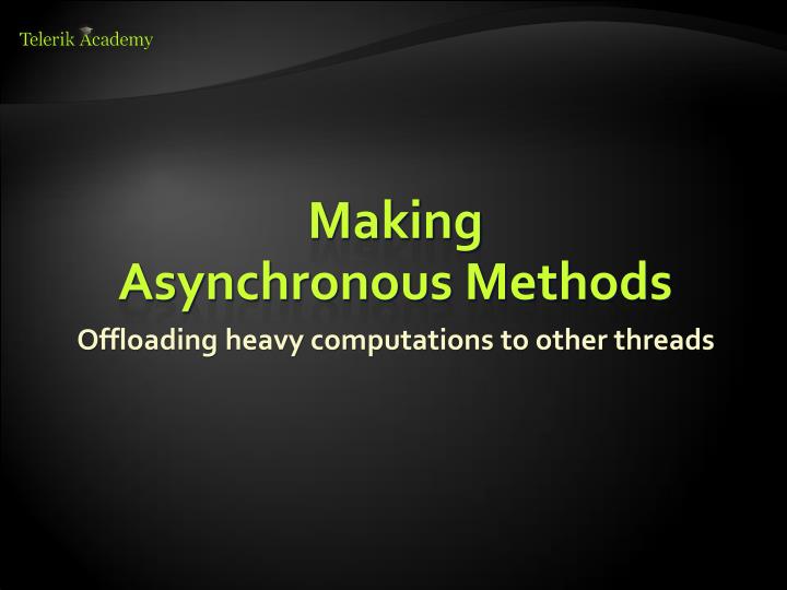 PPT - Asynchronous Programming with C# and WinRT PowerPoint ...