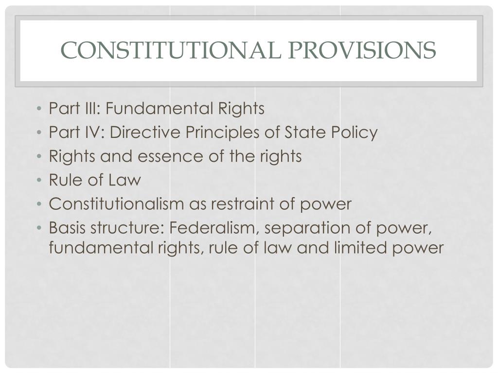 PPT - Human Rights in the Indian Constitution PowerPoint Presentation ...