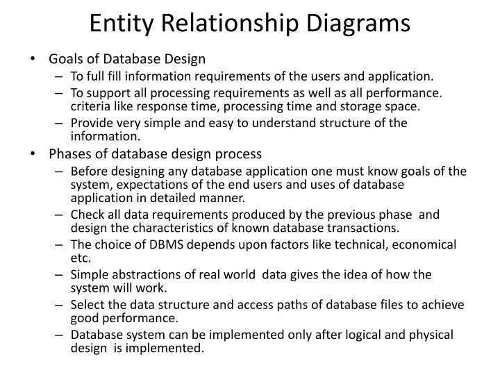 PPT - Entity Relationship Diagrams PowerPoint Presentation, free ...