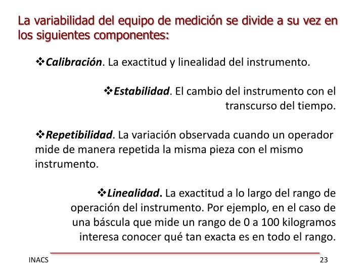 PPT - Calidad de las Mediciones; Repetibilidad y Reproducibilidad (R&R ...