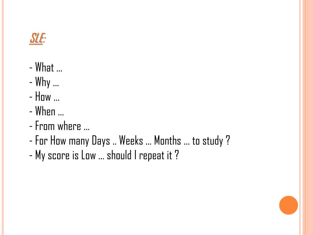 PPT - SLE ( Saudi License Exam ) PowerPoint Presentation, free download ...