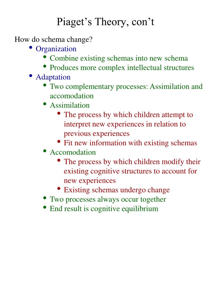 PPT - Cognitive Development - Piaget PowerPoint Presentation - ID:2063340