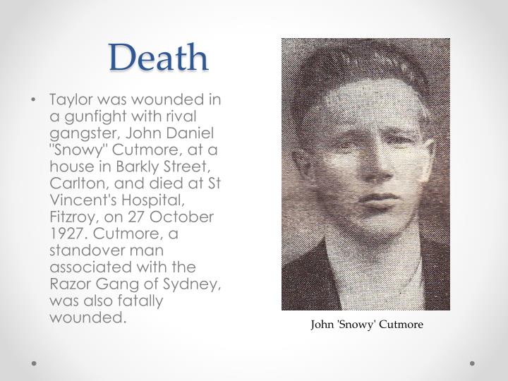 PPT - How did Squizzy Taylor influence the Melbourne underworld ...