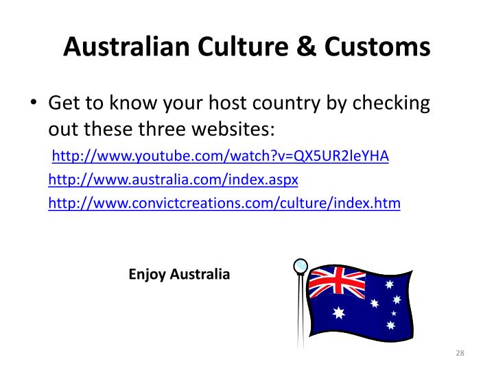 PPT - Australian Culture & Customs PowerPoint Presentation - ID:2063376