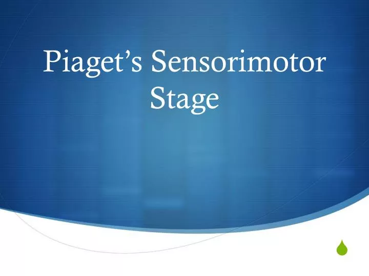 PPT - Piaget’s Sensorimotor Stage PowerPoint Presentation, free ...