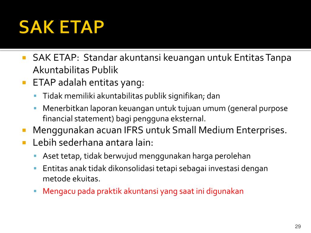 PPT - STANDAR AKUNTANSI KEUANGAN ENTITAS TANPA AKUNTABILITAS PUBLIK ...