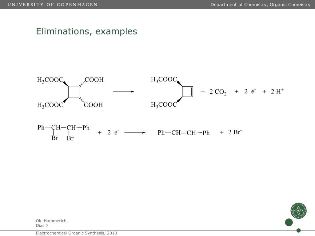 PPT - Electrochemical Organic Synthesis Ole Hammerich PowerPoint ...