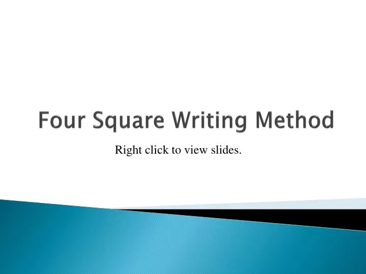 PPT - Four Square Writing Method PowerPoint Presentation, free download ...