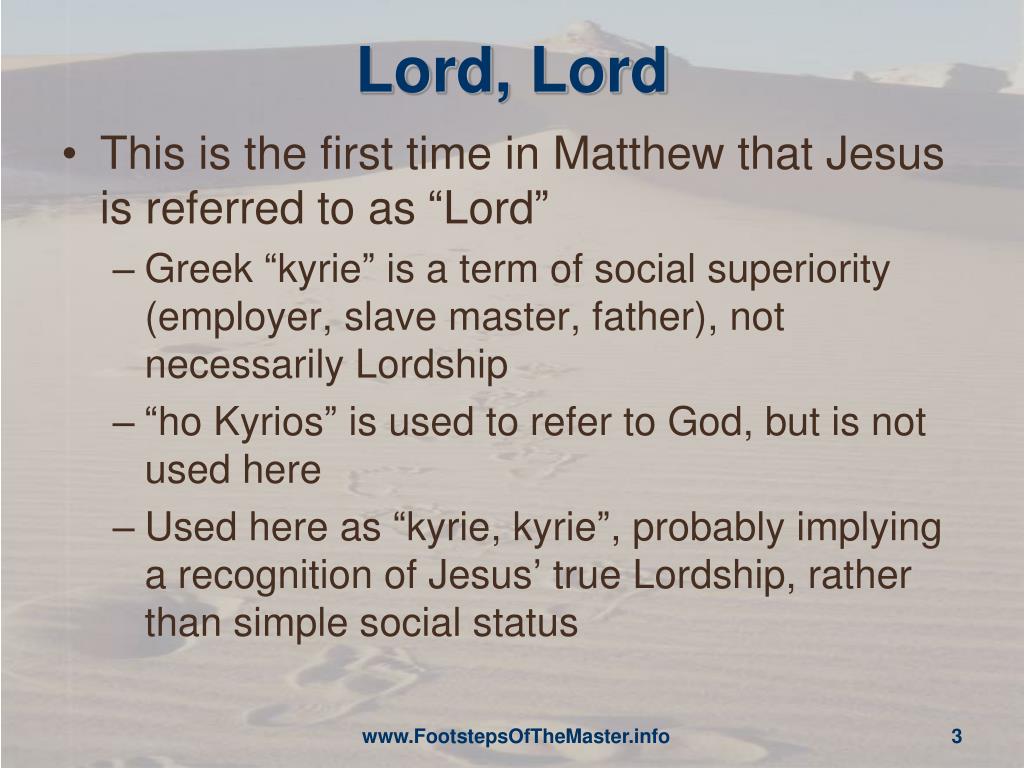 PPT - In The Footsteps Of The Master: The Life and Times of Jesus ...
