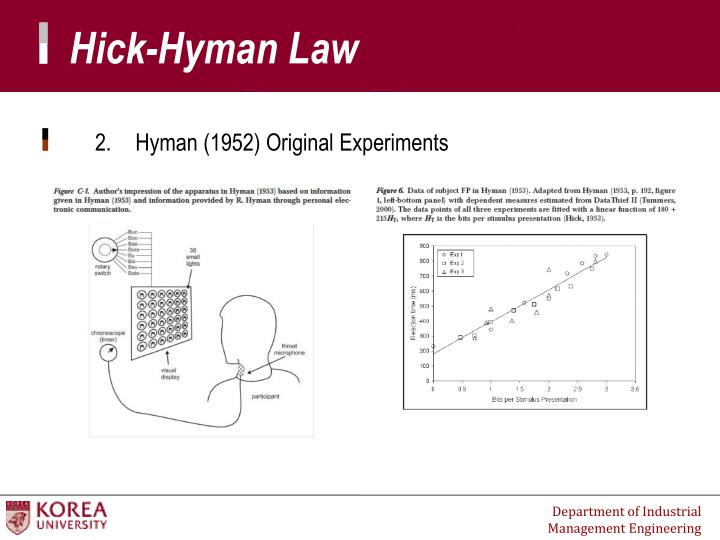 PPT - Hick-Hyman Law PowerPoint Presentation - ID:2065702