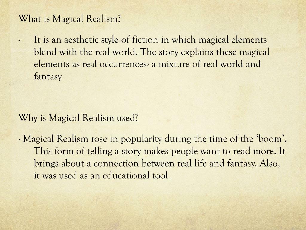 PPT - Biography of Gabriel García Márquez & ‘Magical Realism’ and the ...