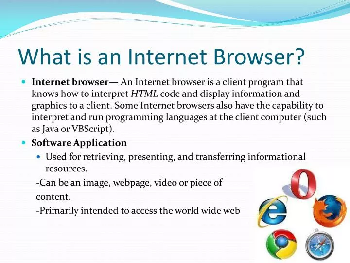 PPT - What is an Internet Browser? PowerPoint Presentation, free ...