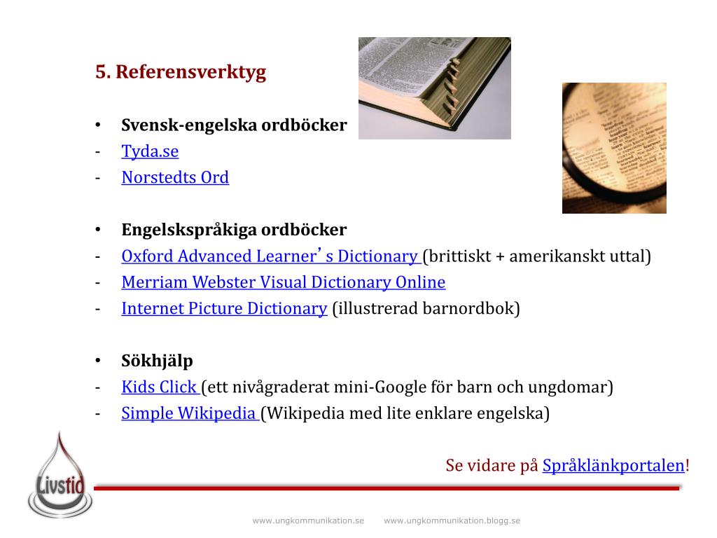 PPT - Ta in världen i engelskundervisningen med Språklänkportalen ...