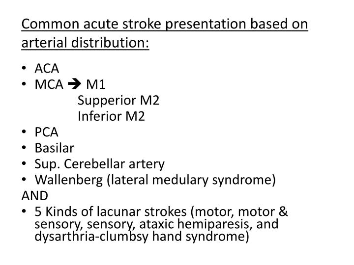 PPT - CEREBROVASCULAR DISEASES for medical students PowerPoint ...