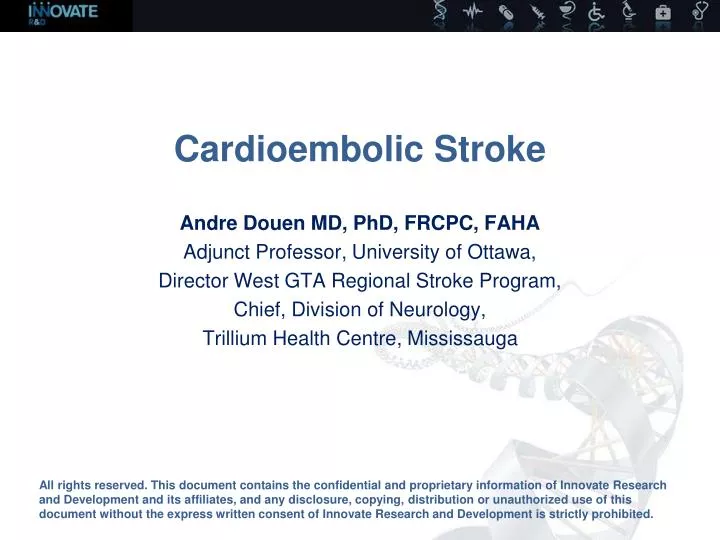 PPT - Cardioembolic Stroke PowerPoint Presentation, free download - ID ...