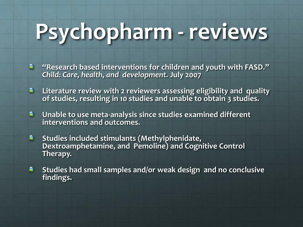 PPT - FASD: Co morbid psychiatric conditions and psychopharmacology ...