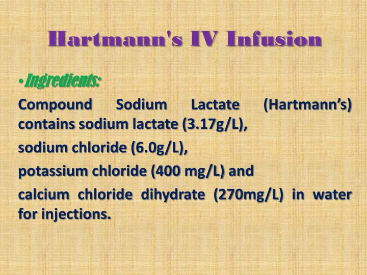 PPT - IV FLUID THERAPY PowerPoint Presentation - ID:2067410