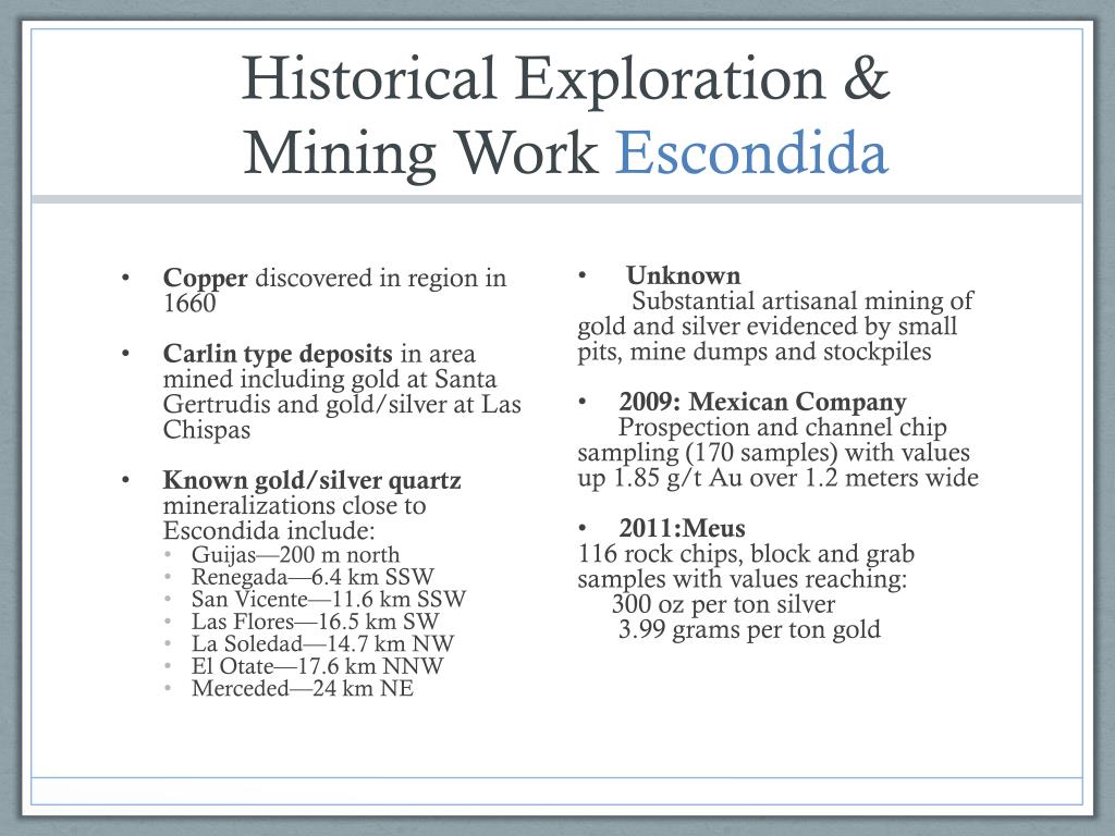 PPT - Samalayuca Samalayuca is a Mexican mining/exploration company ...