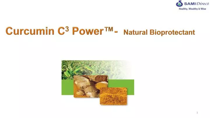 PPT - Curcumin C 3 Power ™- Natural Bioprotectant PowerPoint ...