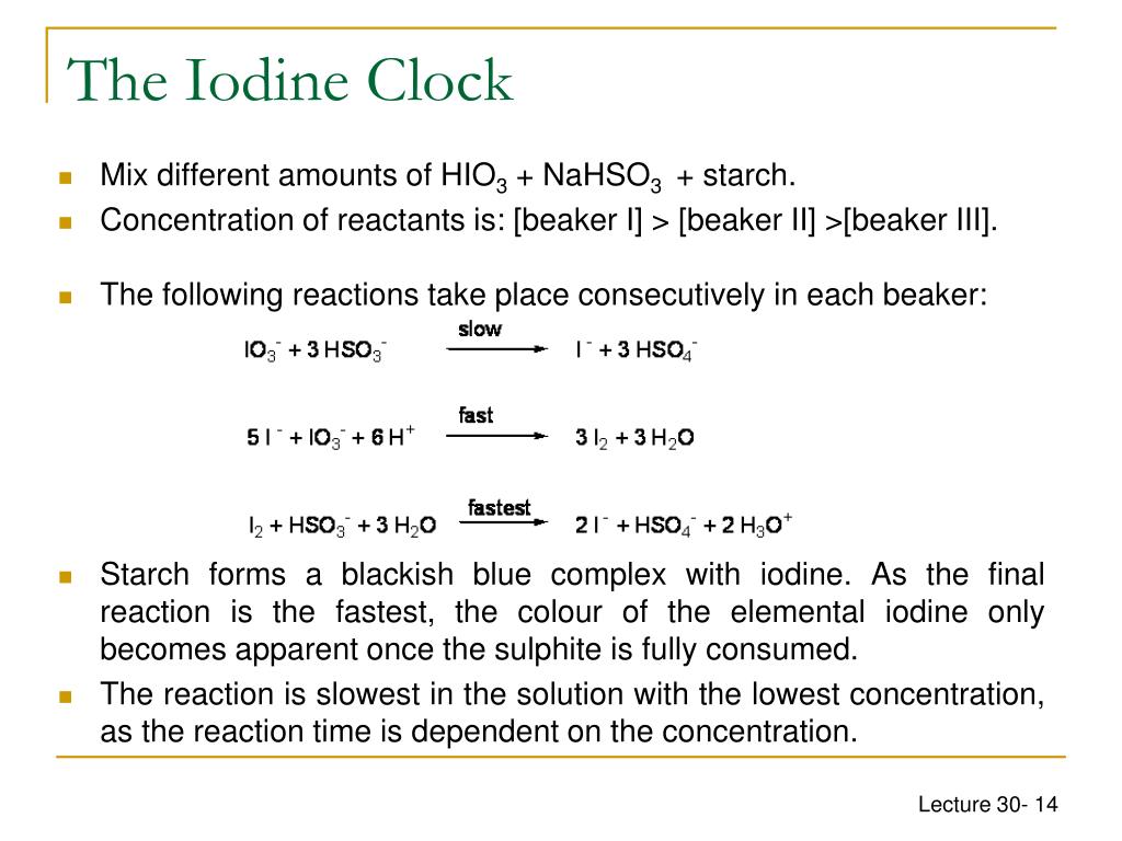 PPT - CHEM1612 - Pharmacy Week 11: Kinetics - Rate Law PowerPoint ...