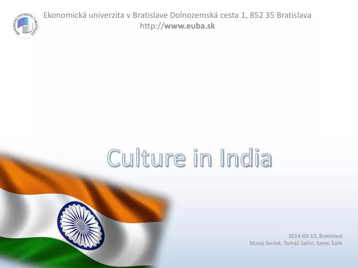 PPT - Culture in India PowerPoint Presentation, free download - ID:2068381