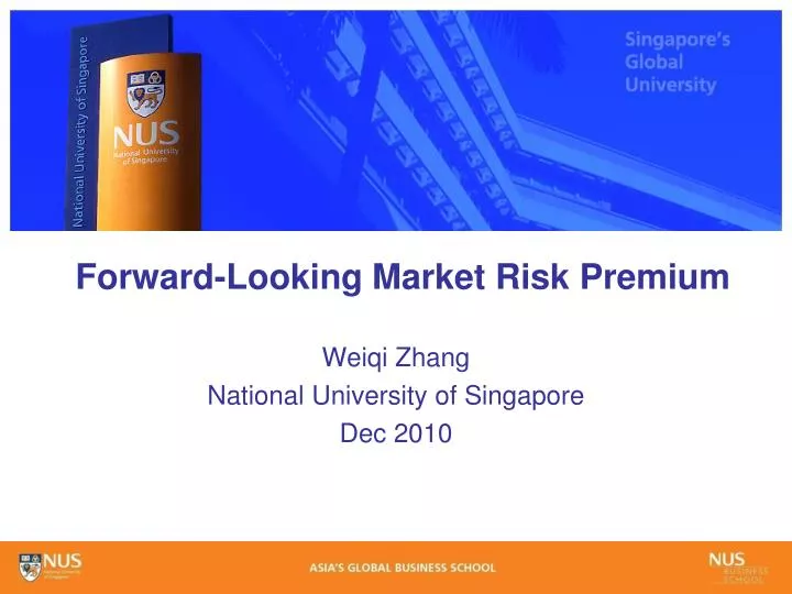 PPT - Forward-Looking Market Risk Premium PowerPoint Presentation, free ...