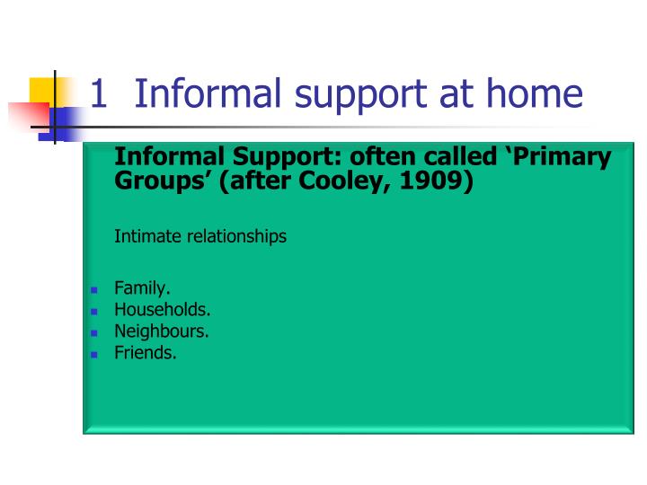 PPT - 3. Families or organisations? Formal and informal systems of ...