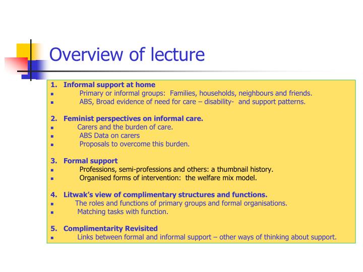 PPT - 3. Families or organisations? Formal and informal systems of ...