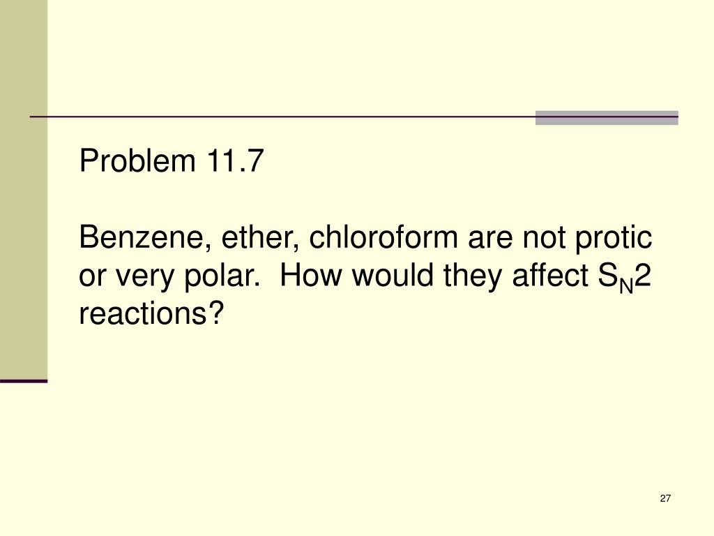 PPT - 11. Reactions of Alkyl Halides: Nucleophilic Substitutions and ...