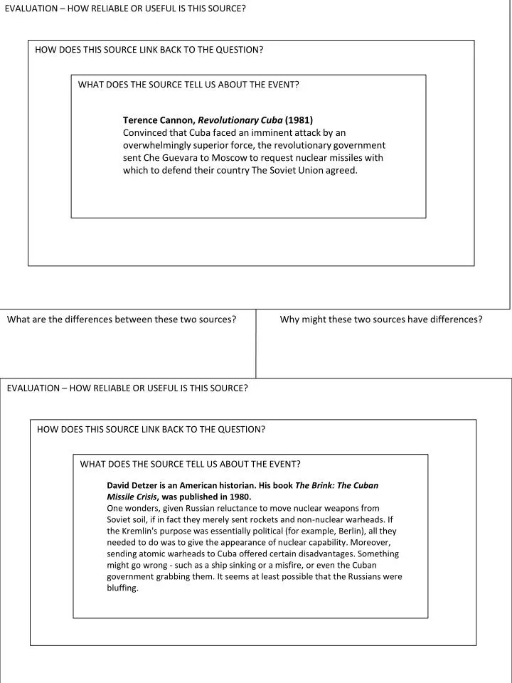 PPT - What are the differences between these two sources? Why might ...