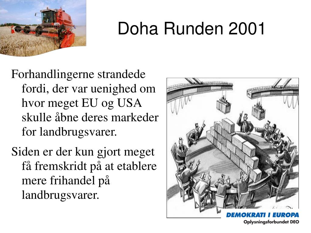PPT - EU's landbrugsstøtte og dens konsekvenser for U-lande PowerPoint ...