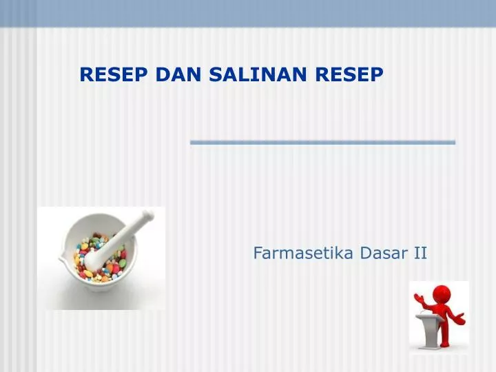 PPT - RESEP DAN SALINAN RESEP PowerPoint Presentation, free download ...