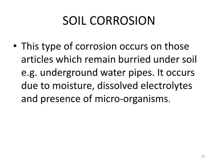 PPT - TYPES OF CORROSION AND FACTORS INFLUENCING CORROSION PowerPoint ...