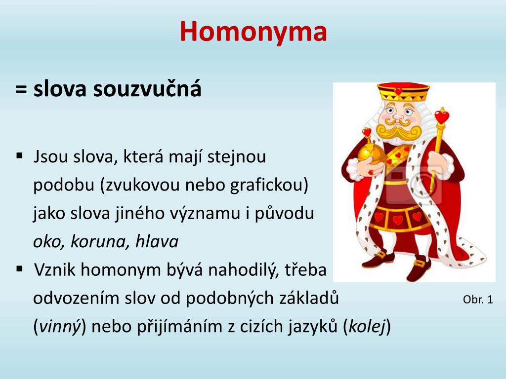 PPT - Význam slov – homonyma, antonyma PowerPoint Presentation, free ...
