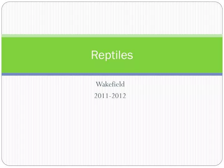 PPT - Reptiles PowerPoint Presentation, free download - ID:2069982