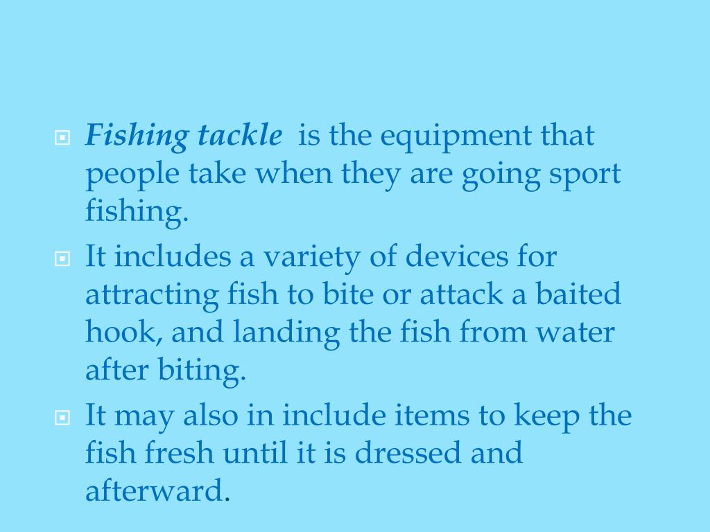 PPT - Sport Fishing Equipment and Supplies PowerPoint Presentation ...
