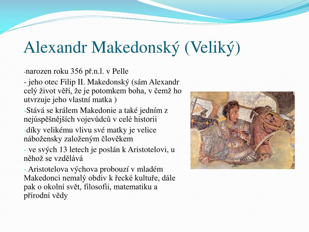 PPT - Alexandr Makedonský(Veliký) a Helénistické Řecko PowerPoint ...
