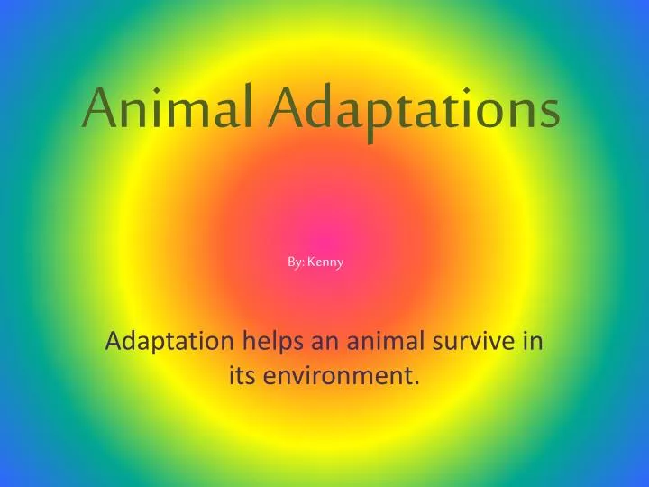 PPT - Animal Adaptations PowerPoint Presentation, free download - ID ...